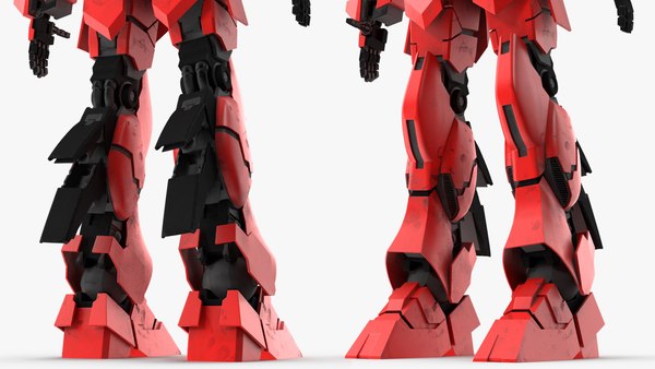 자이언트 레드 전투 공상 과학 로봇 3D 모델 - TurboSquid 2004698