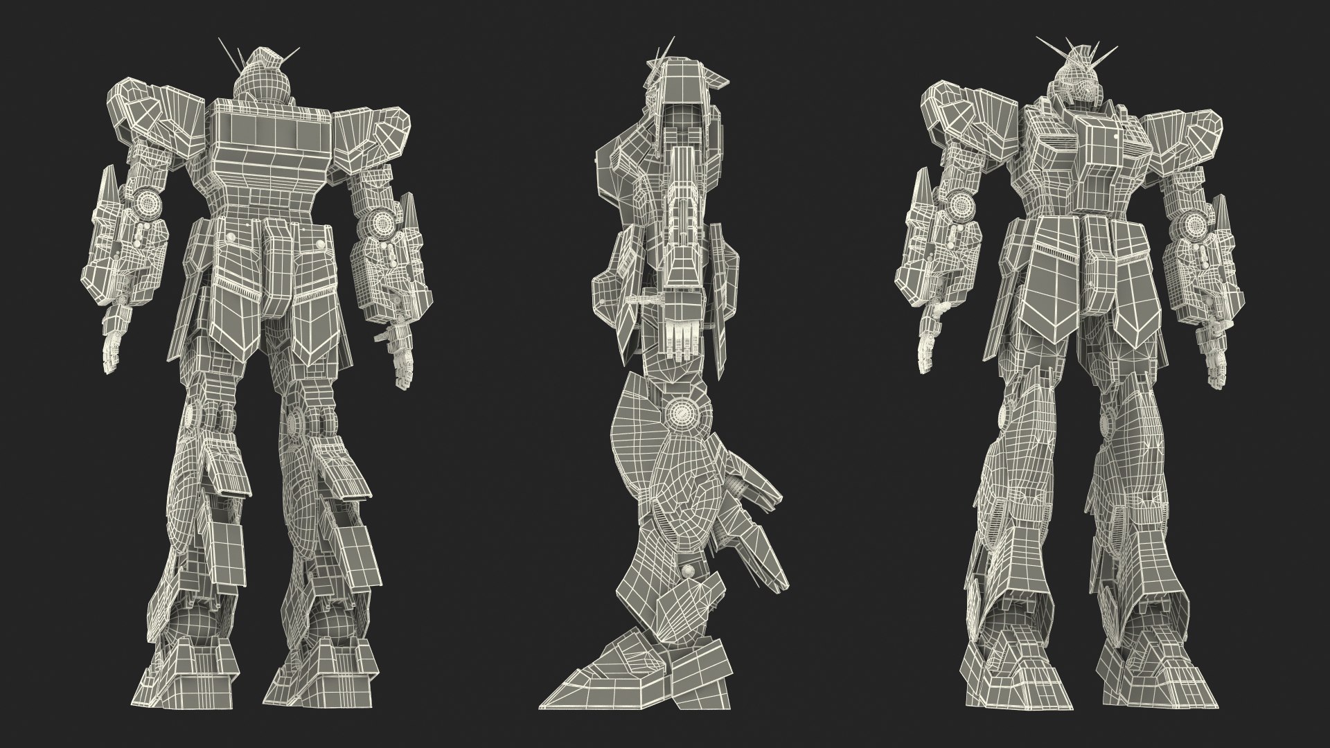 Giant Red Combat Sci-Fi Robot 3D - TurboSquid 2004698