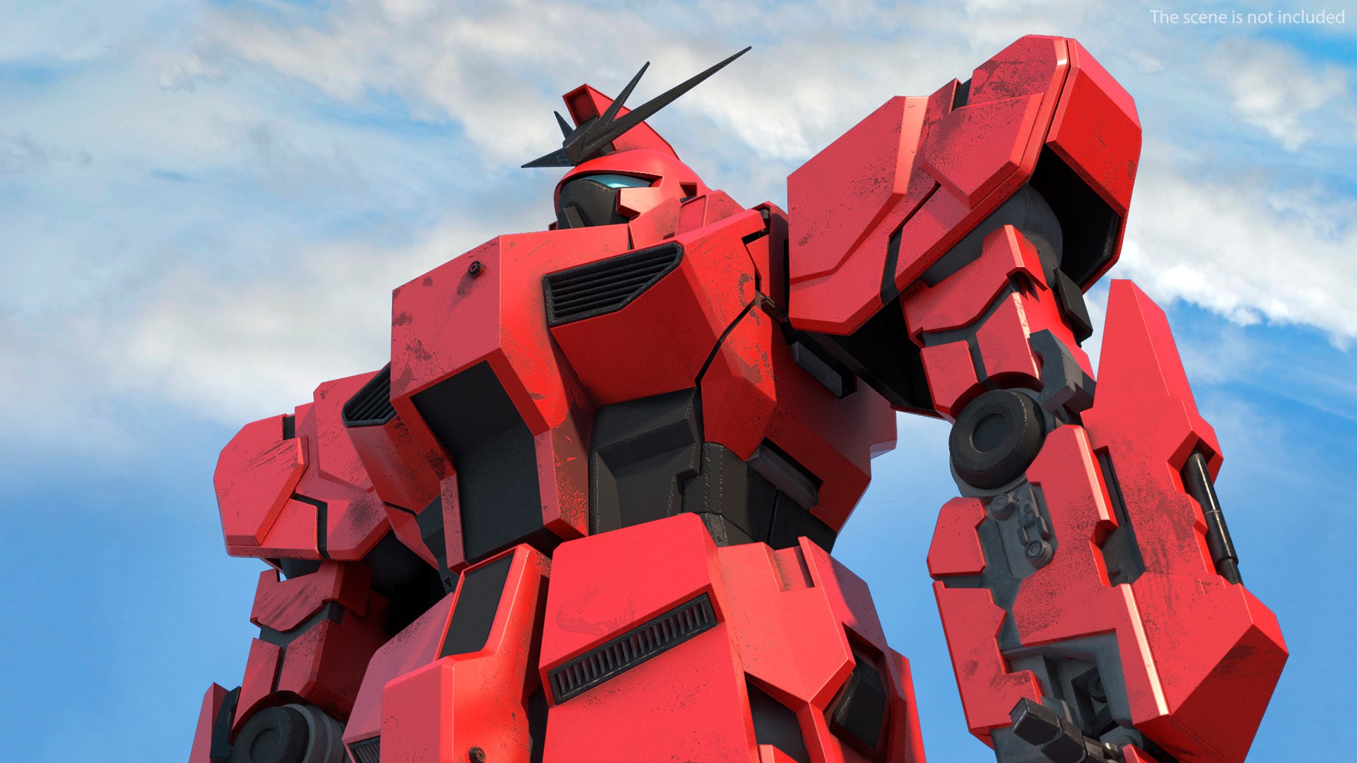 Giant Red Combat Sci-Fi Robot 3D - TurboSquid 2004698