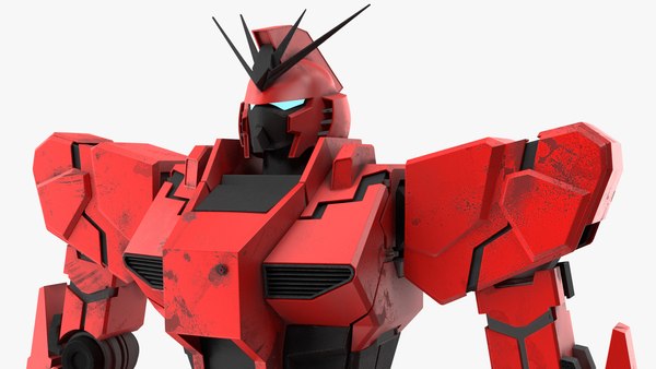 modelo 3d Robot gigante de ciencia ficción de combate rojo - TurboSquid ...