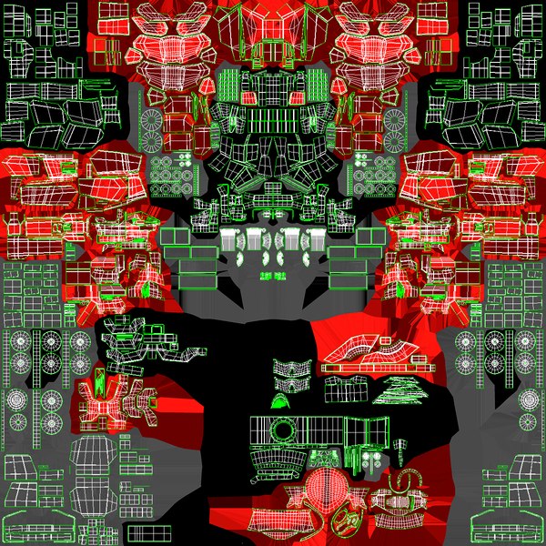 modelo 3d Robot gigante de ciencia ficción de combate rojo - TurboSquid ...
