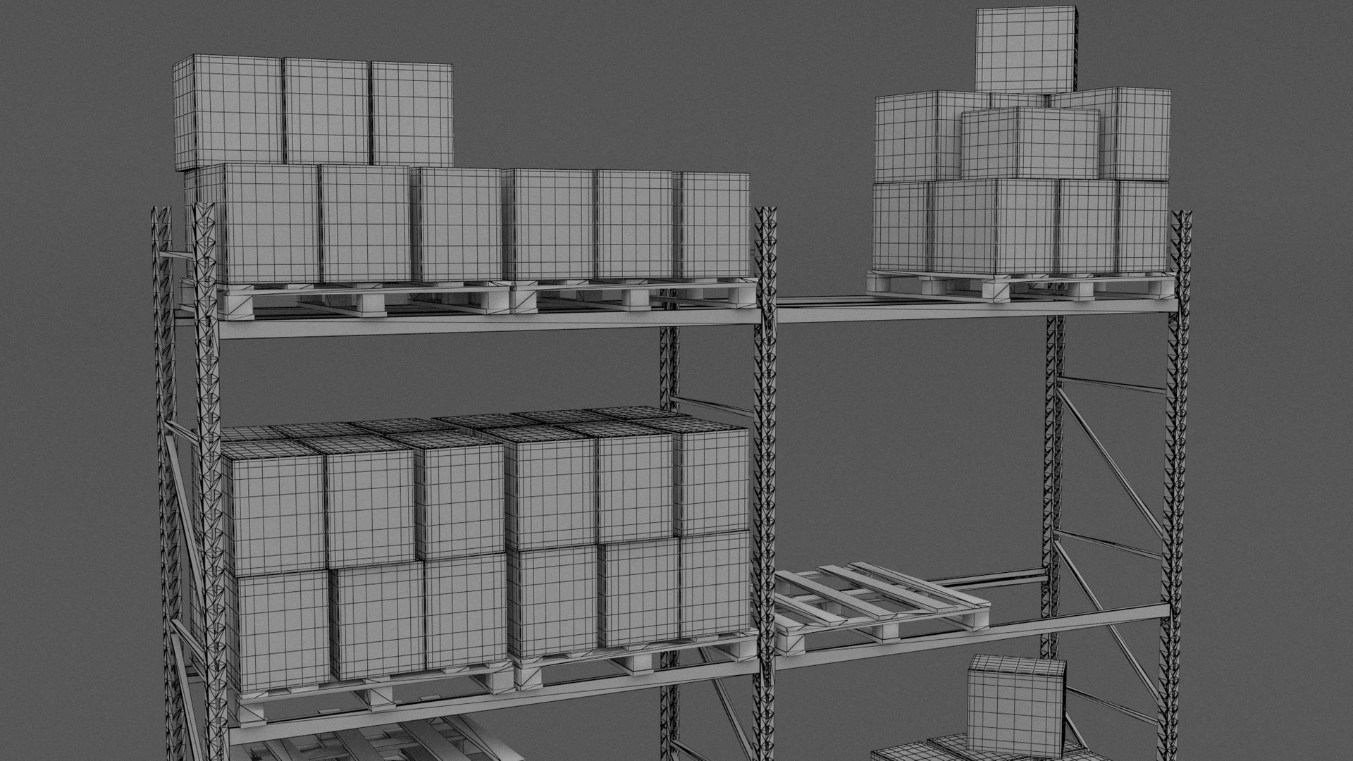 3D Fedex Warehouse Rack Model - TurboSquid 1862365