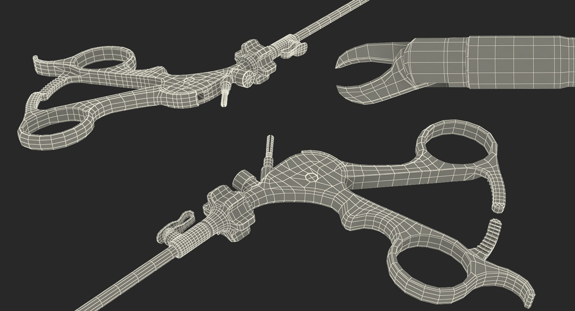 3D Laparoscopic Instrument Hook Scissor Model - TurboSquid 1264991
