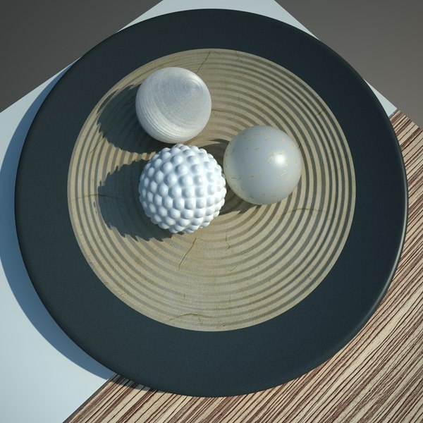 3d decorative plate balls model