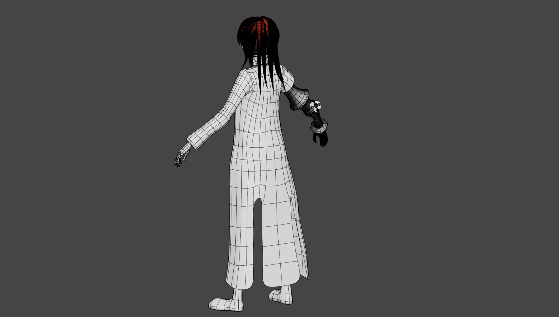 Anime Girl Rigged 3d Model Turbosquid 2127315