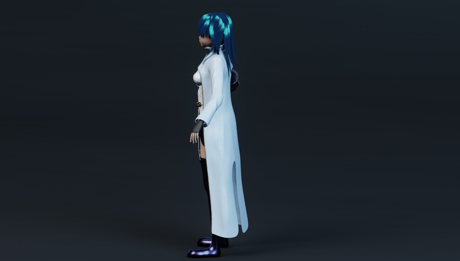 Anime Girl Rigged 3d Model Turbosquid 2127315