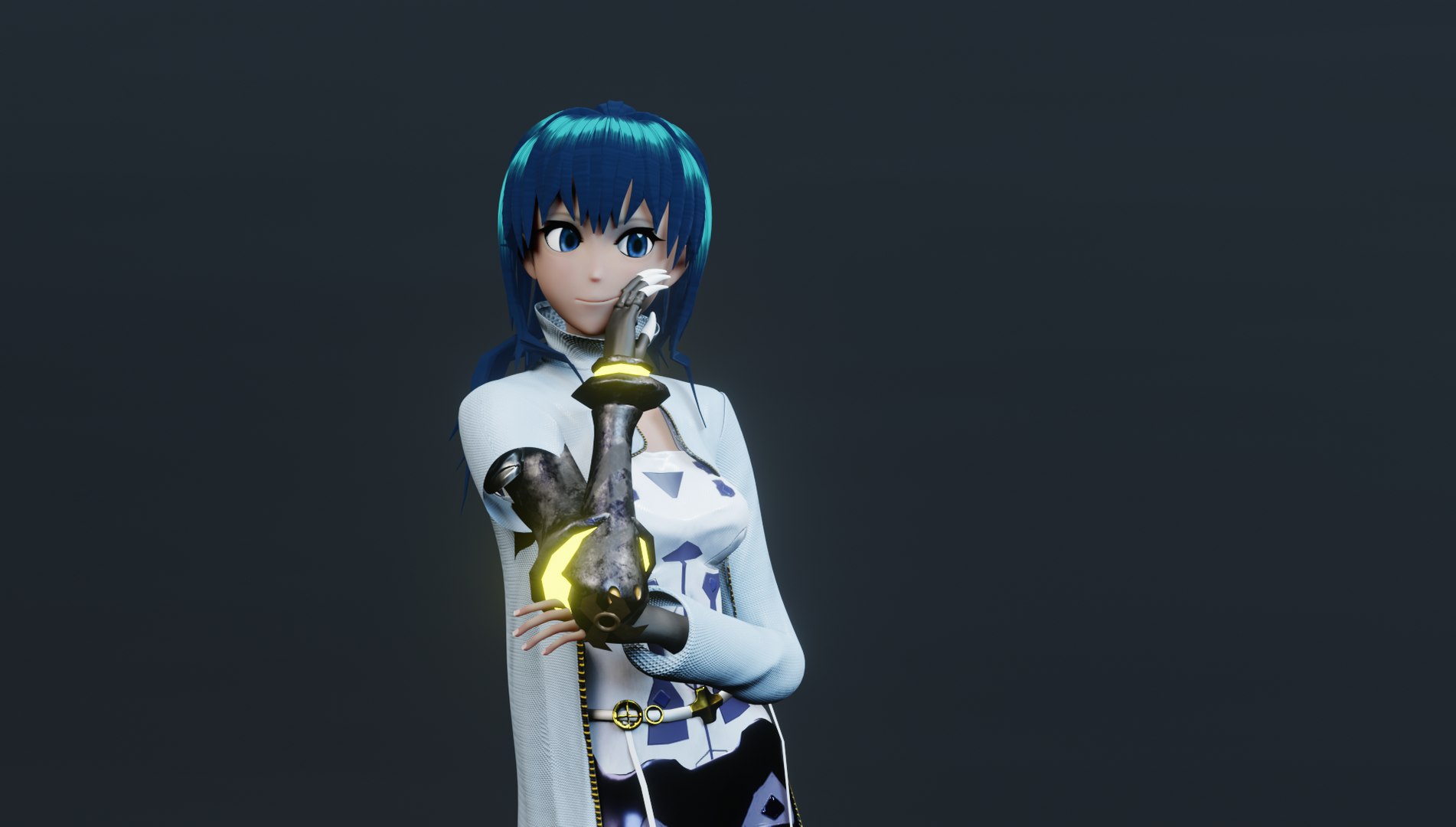 Anime Girl Rigged 3D Model - TurboSquid 2127315