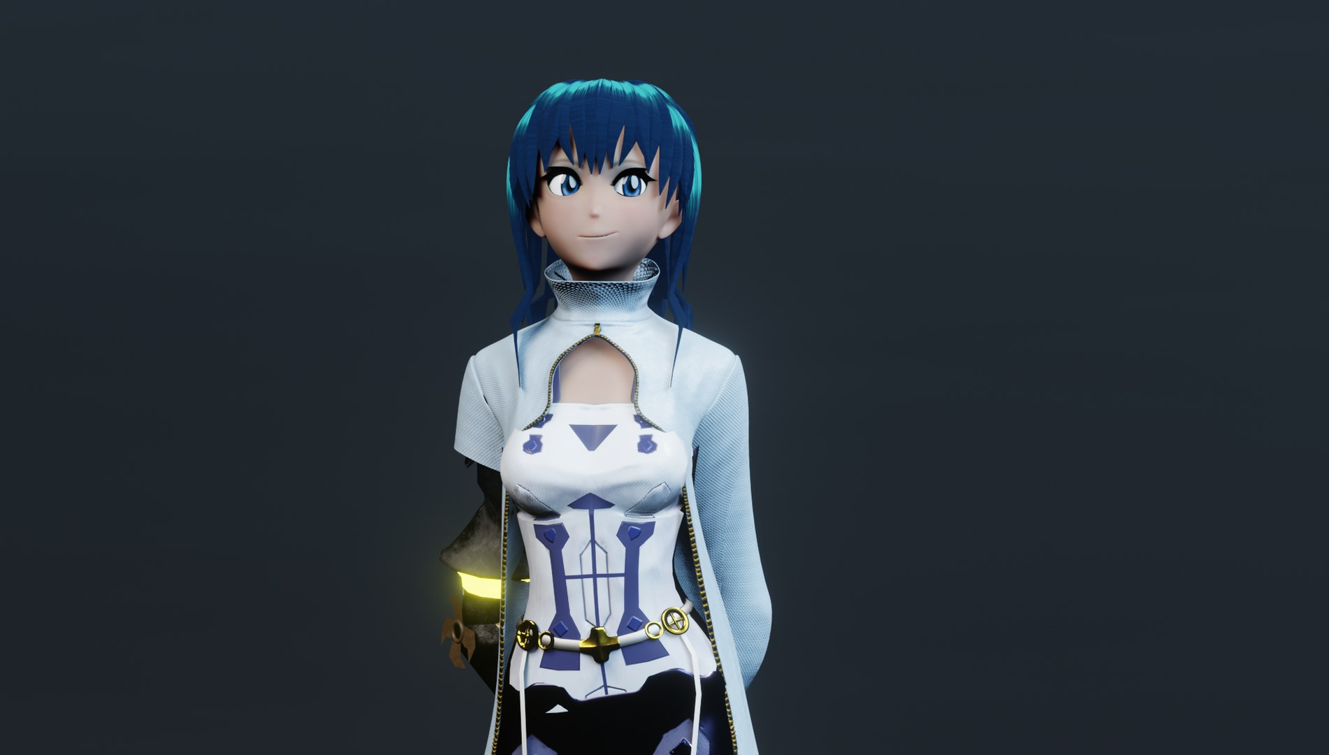 Anime Girl Rigged 3D Model - TurboSquid 2127315