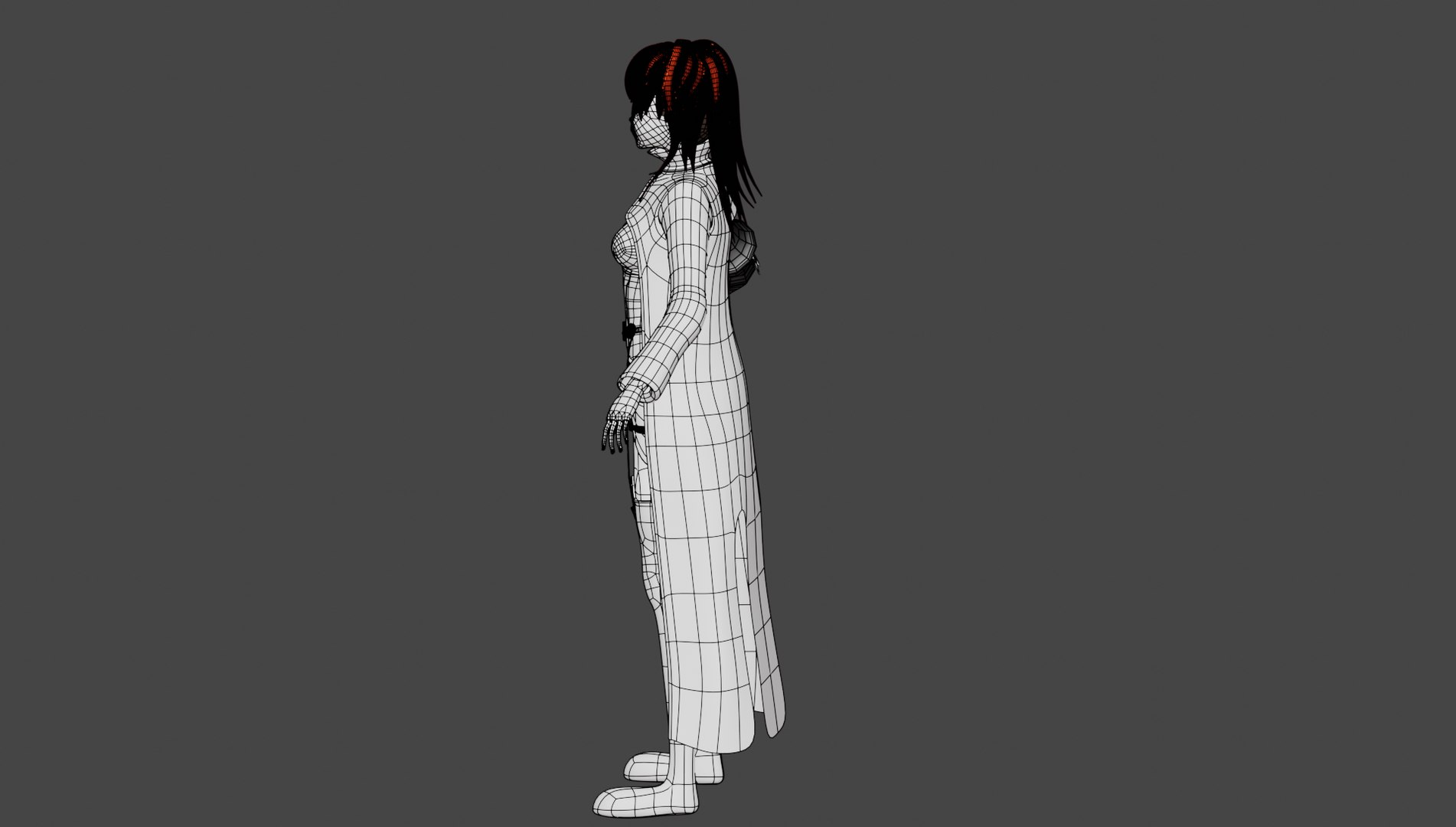 Anime girl rigged 3D model - TurboSquid 2127315
