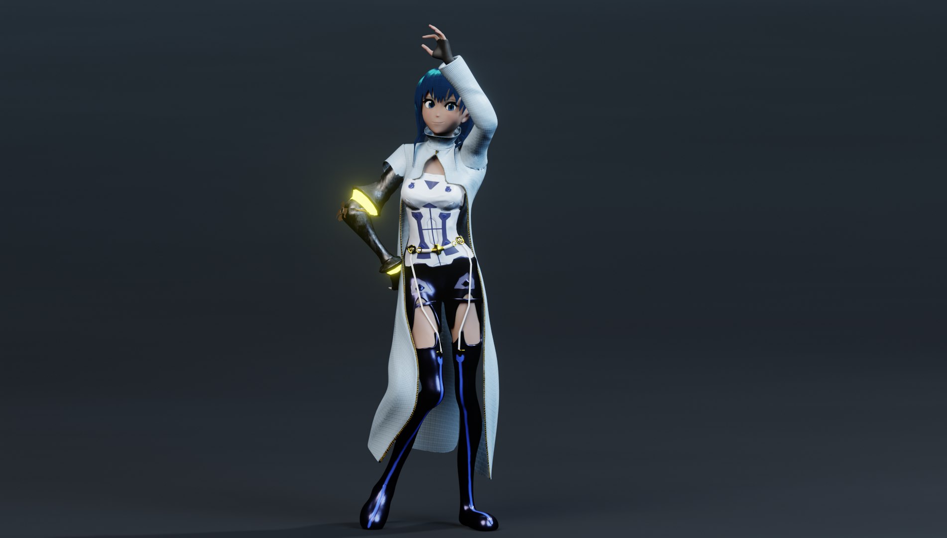 Anime Girl Rigged 3D Model - TurboSquid 2127315