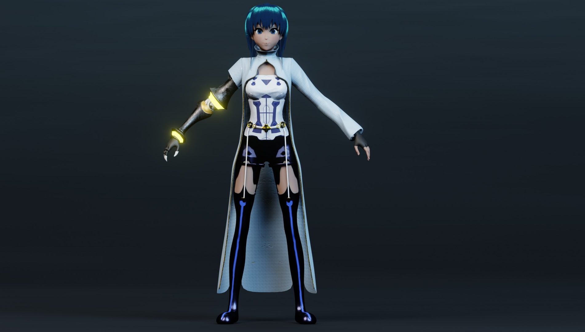 Anime Girl Rigged 3D Model - TurboSquid 2127315