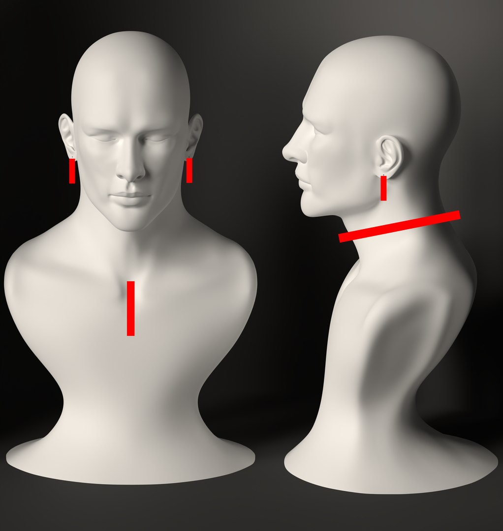 Man Bust Realistic Head 3D - TurboSquid 2282880