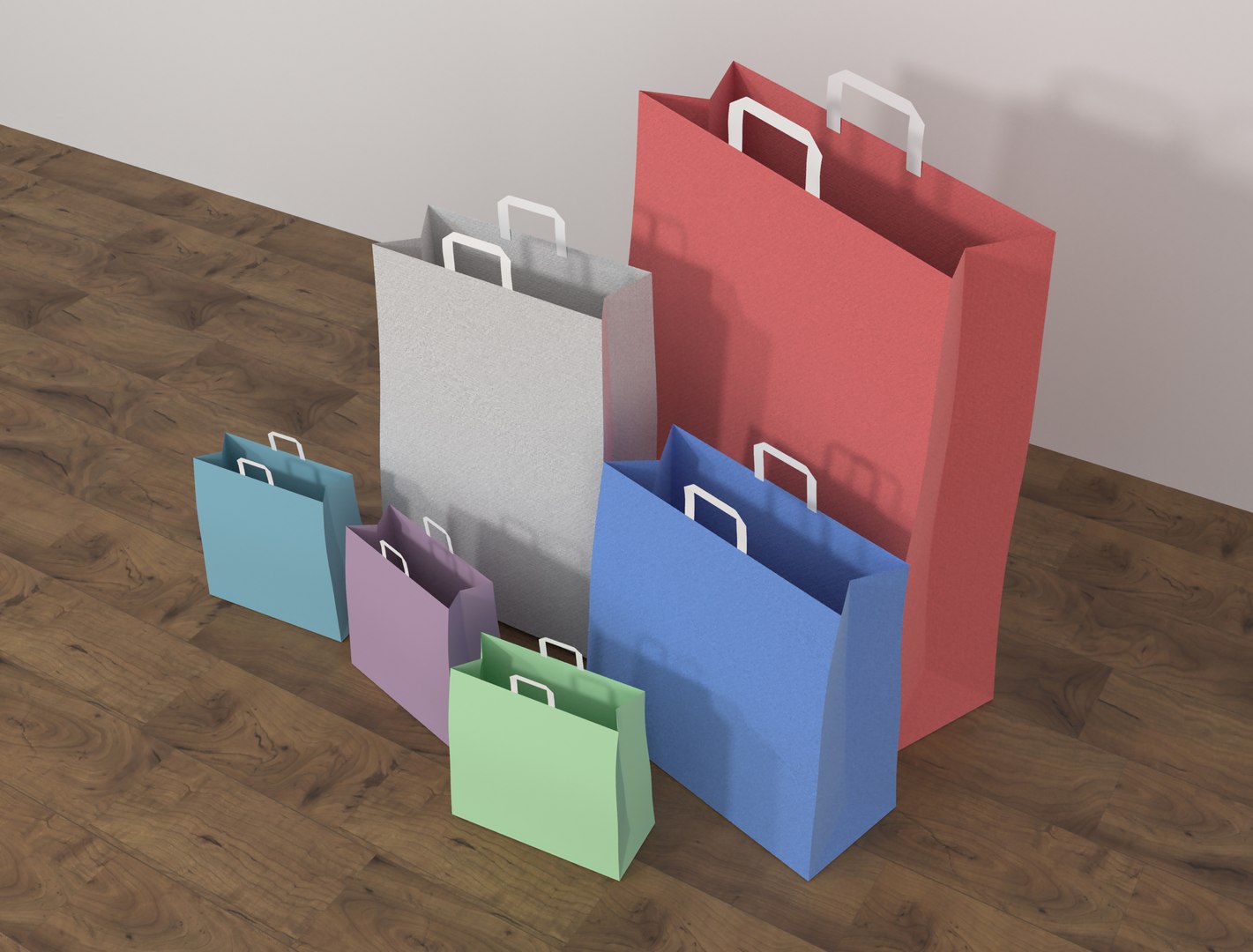 Paper bag model - TurboSquid 1695962