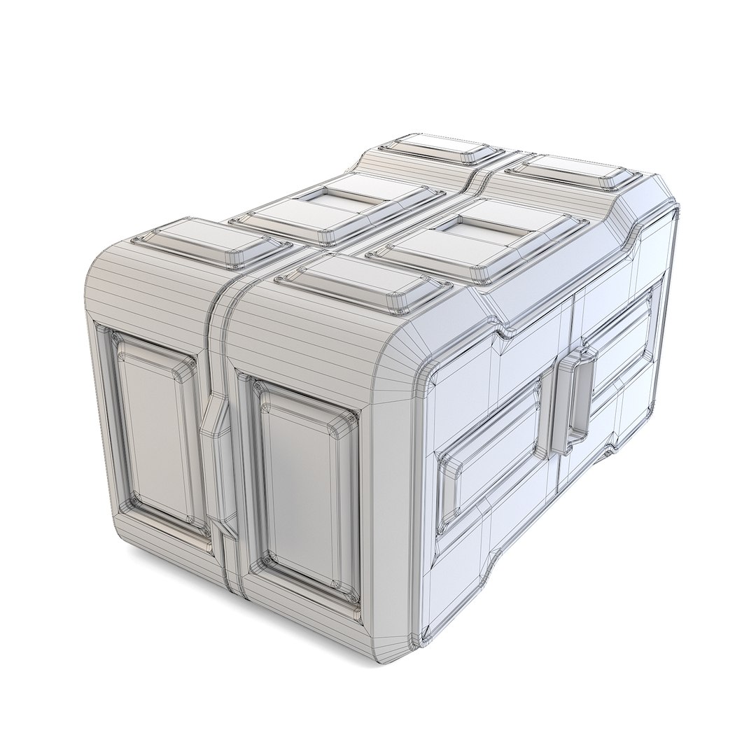 Space Station Container Crate 3D Model - TurboSquid 2199283