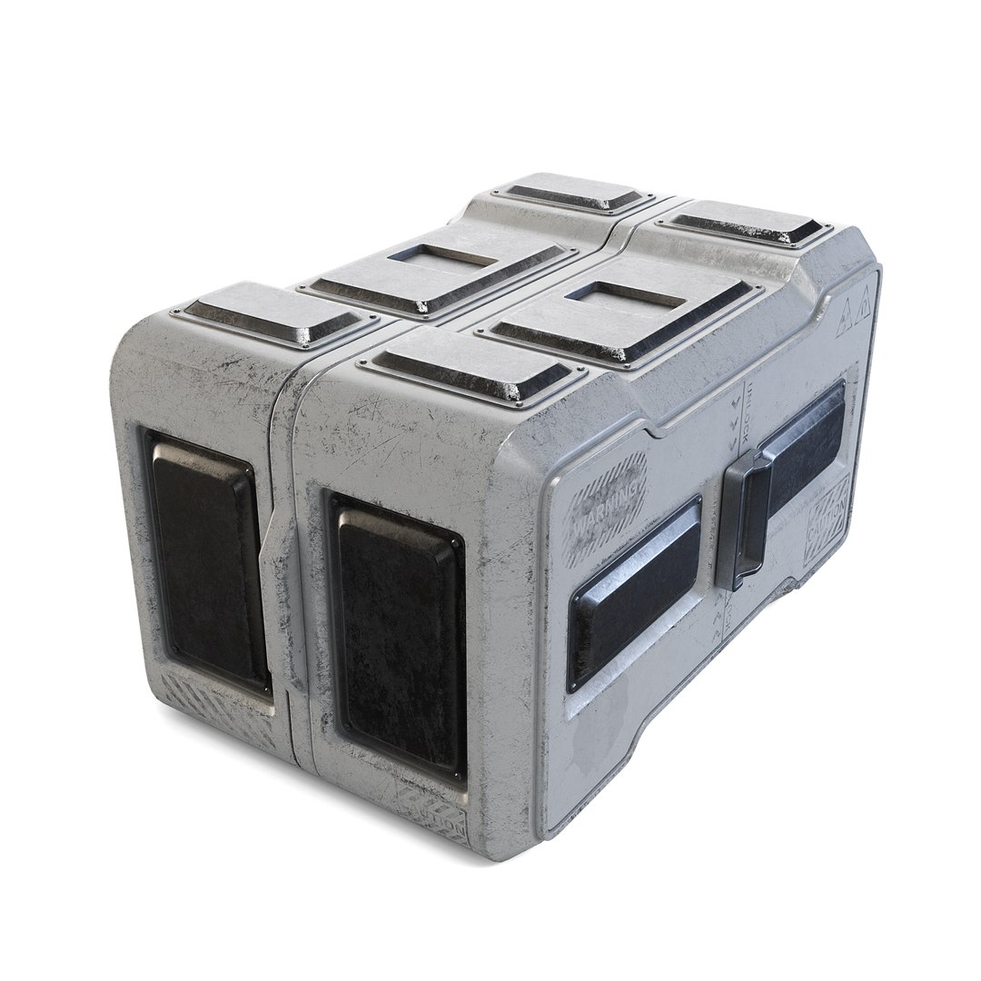 Space Station Container Crate 3D Model - TurboSquid 2199283