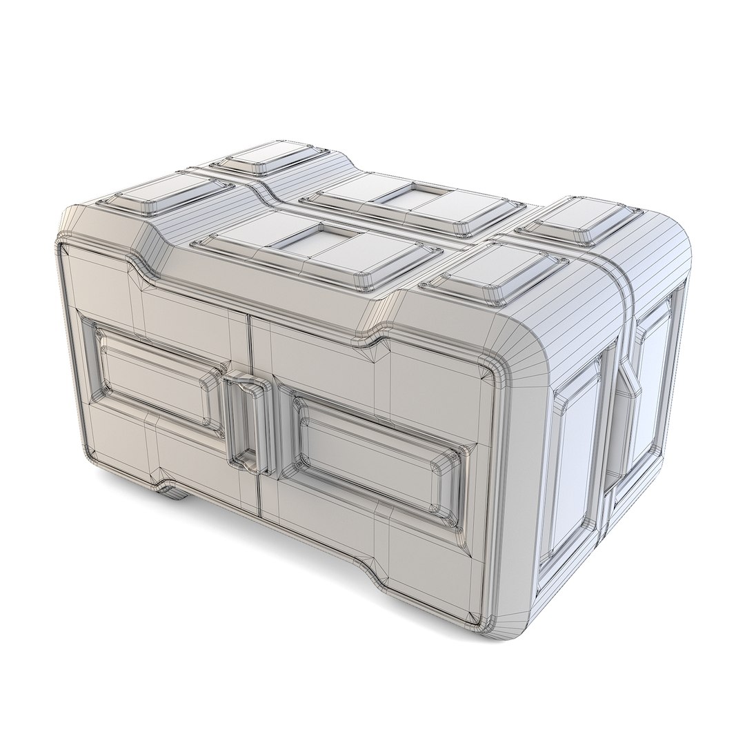 Space Station Container Crate 3D Model - TurboSquid 2199283