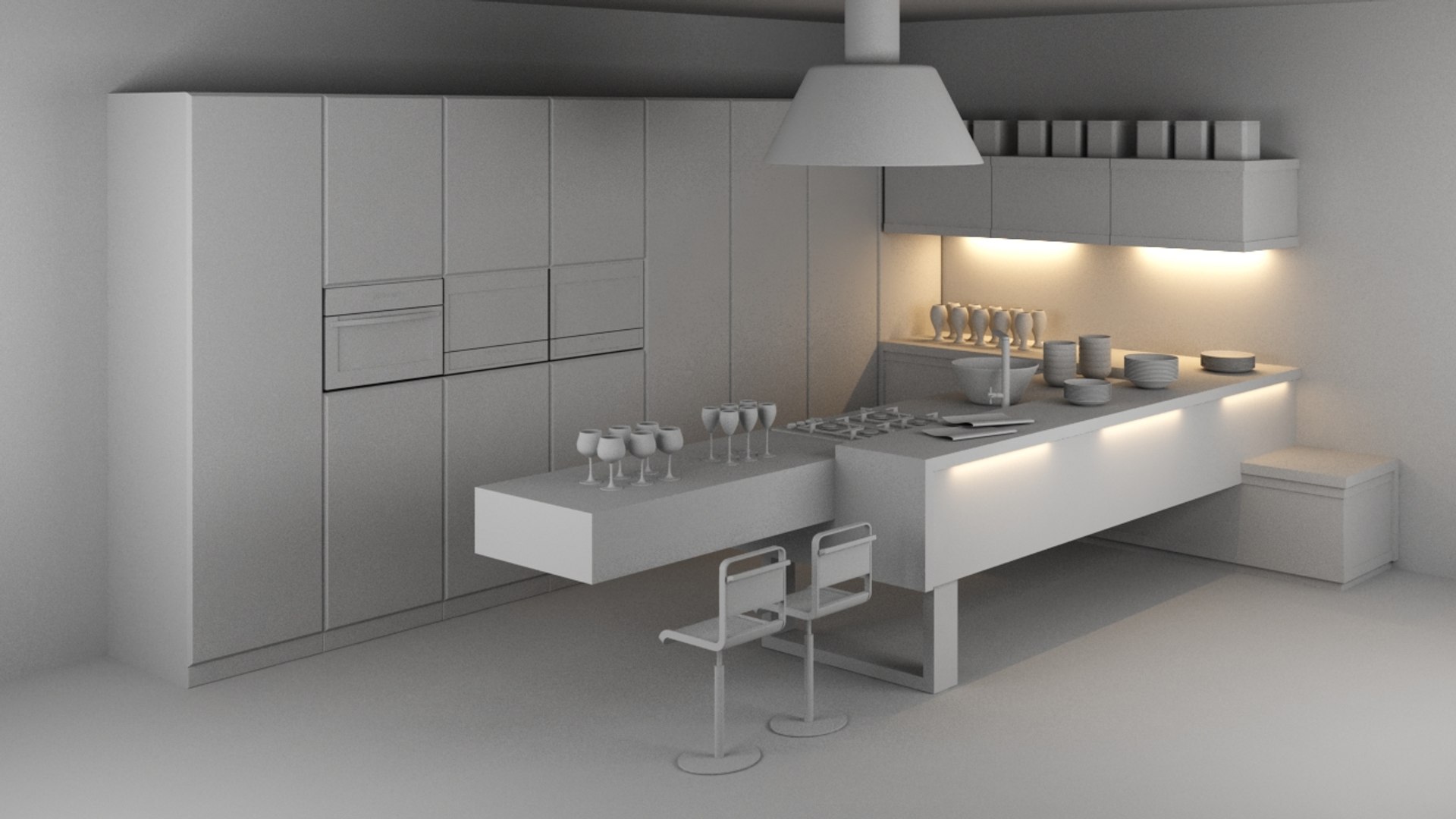 Kitchen 3D model - TurboSquid 1447780