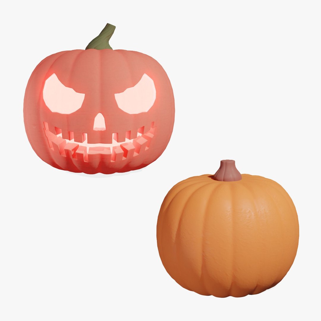 Pumpkin Set 3D Model - TurboSquid 1920660