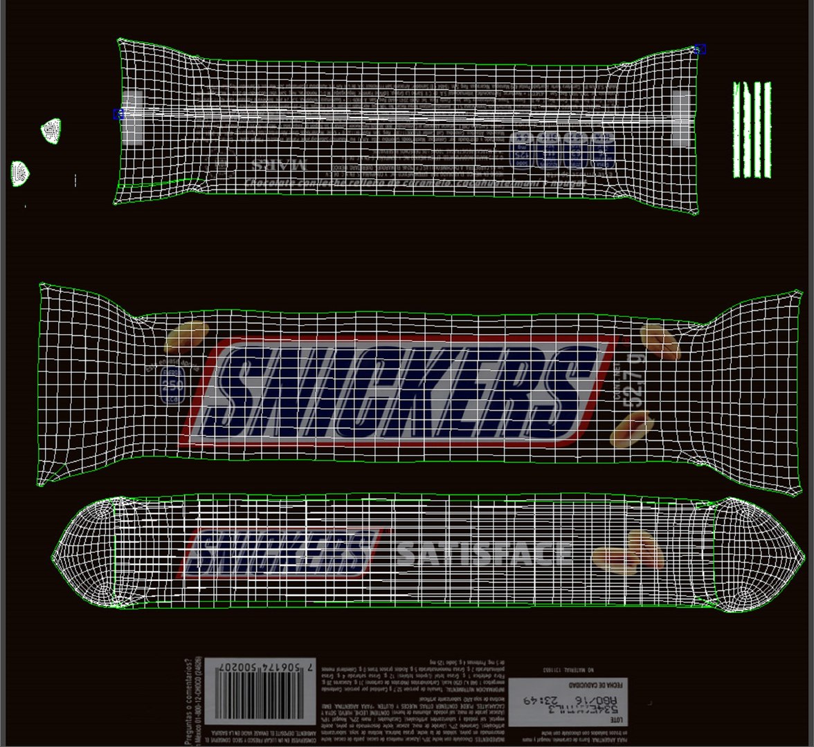 Chocolate Snickers Nuts 3D Model - TurboSquid 1680430