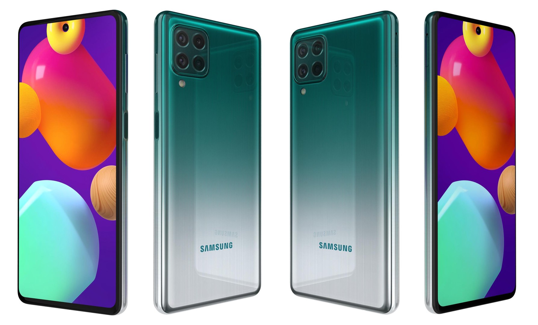 3D Samsung Galaxy M62 Laser Green - TurboSquid 1724902