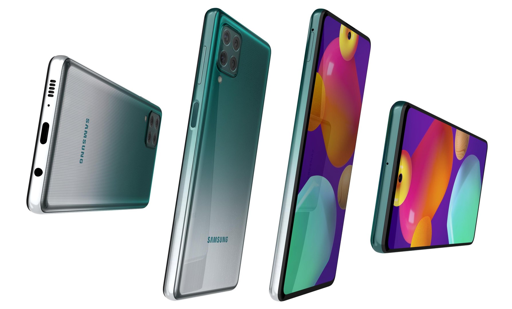 3D Samsung Galaxy M62 Laser Green - TurboSquid 1724902