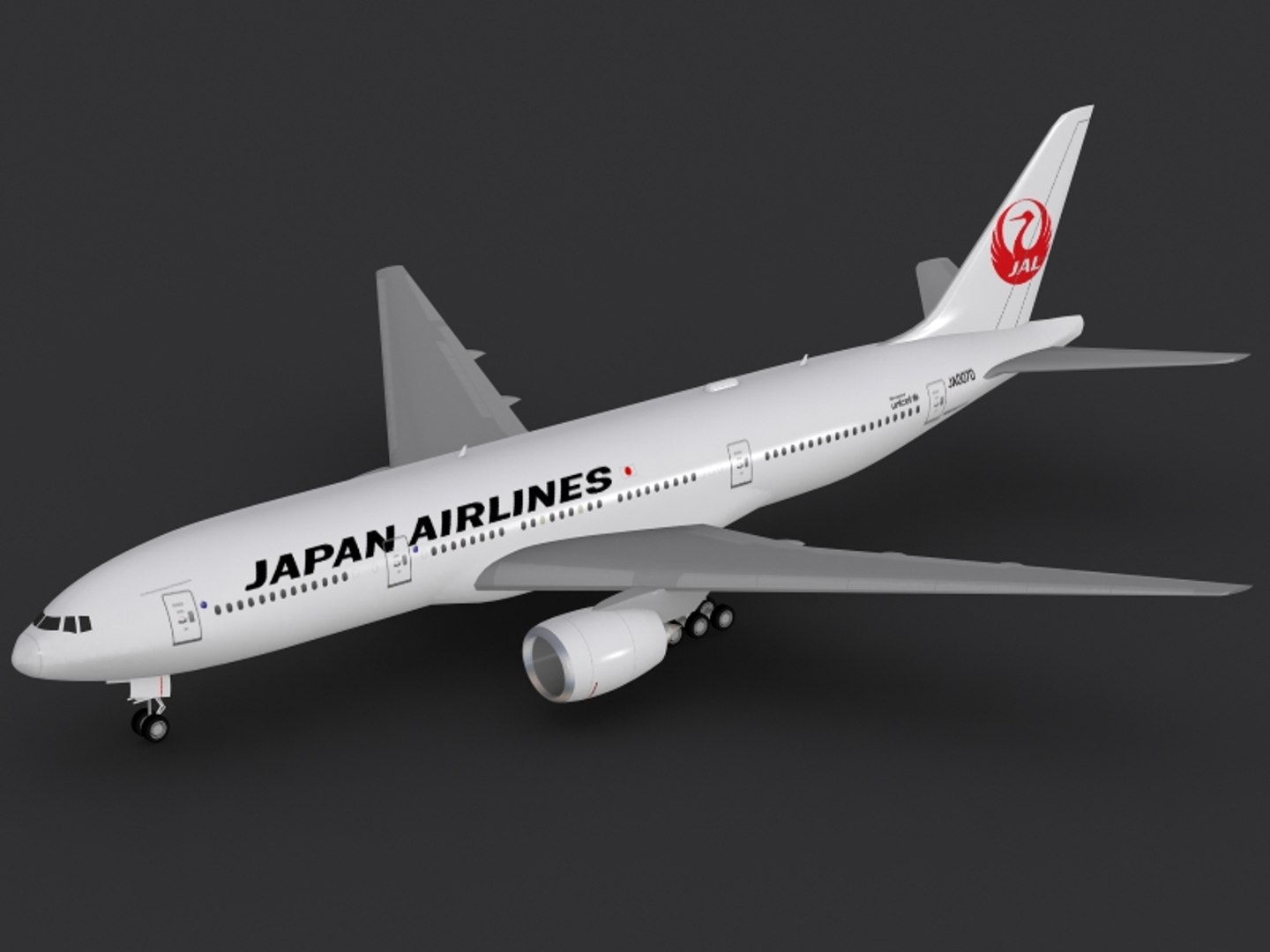 Boeing 777-200 Er Airliner 3d Model
