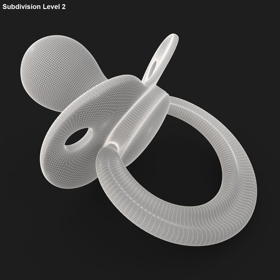 3d max realistic pacifier 03