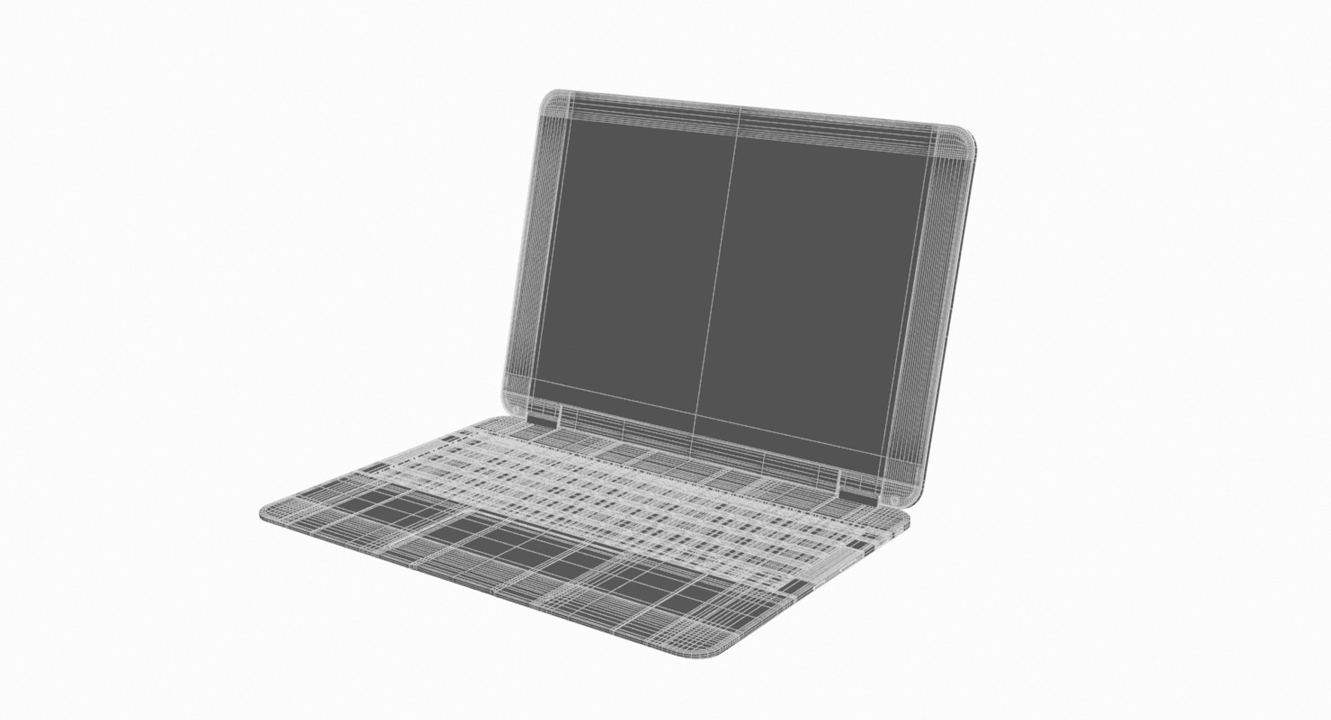 3D Computer Laptop Open Model - TurboSquid 1394821