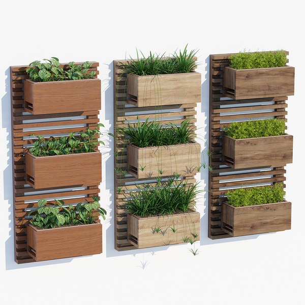 Painel horta vertical 3D model - TurboSquid 1348298