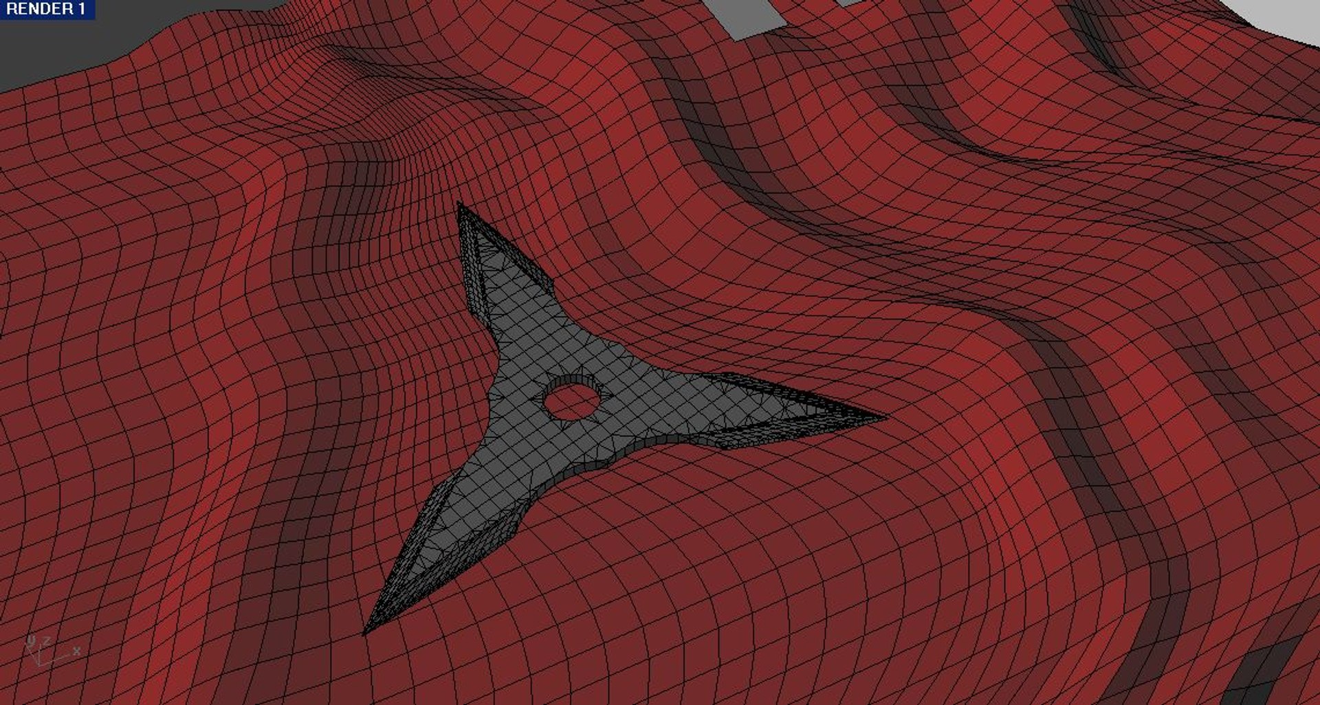 3 Point Shuriken 3d 3ds