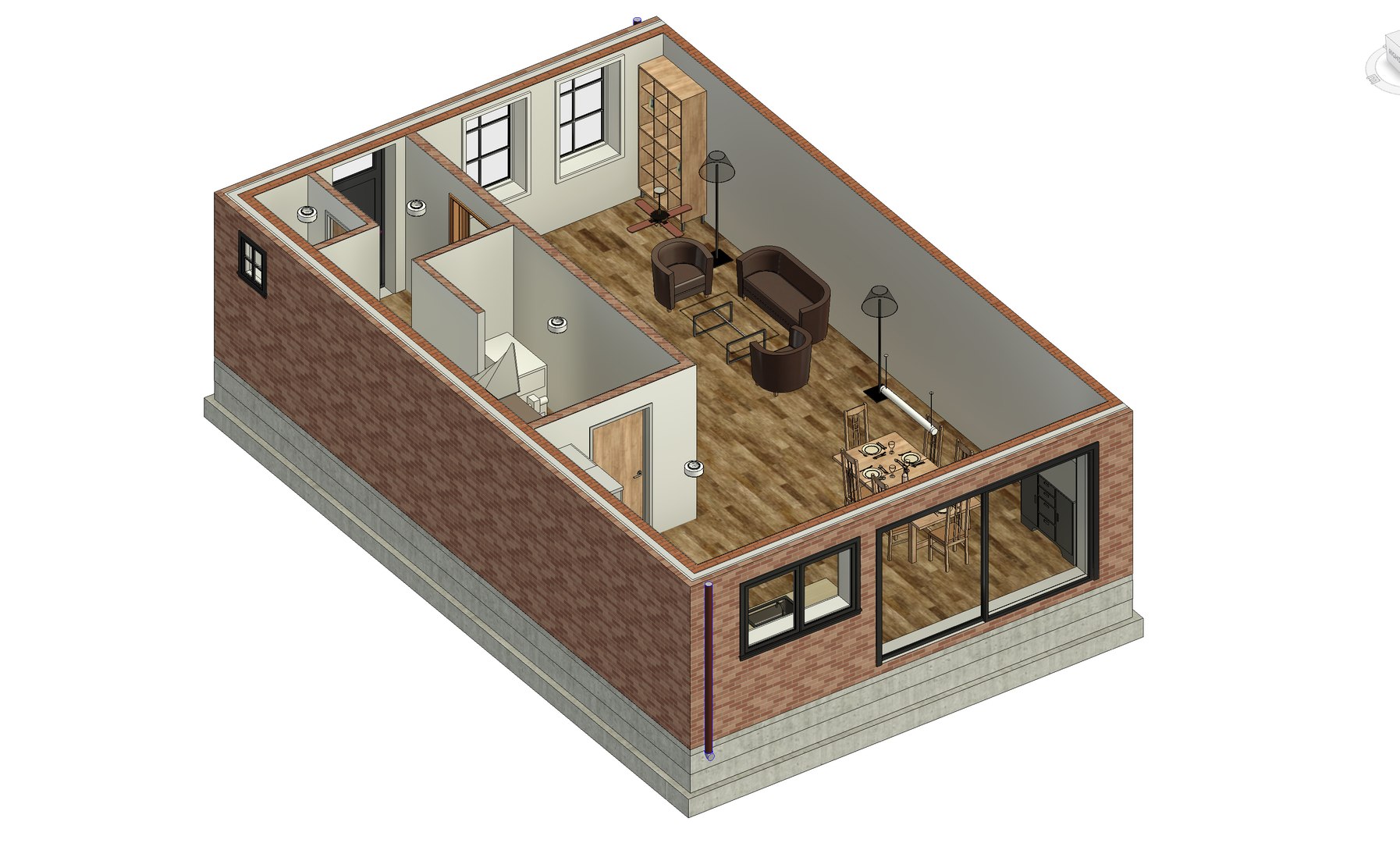 Half-open House Architectural Model - TurboSquid 2257690