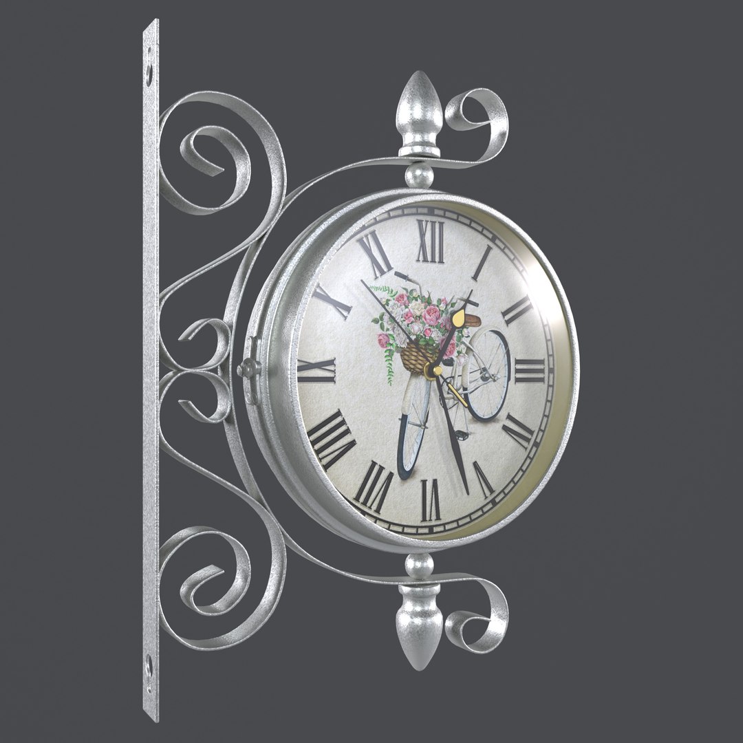 3D Double Sided Wall Clock - TurboSquid 2062863