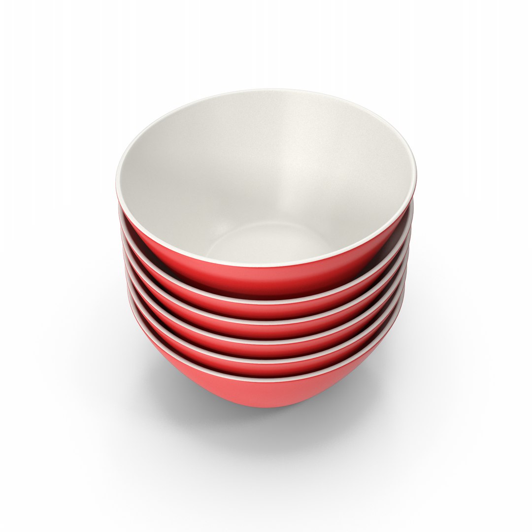 3D Stack Of Bowls - TurboSquid 1879059