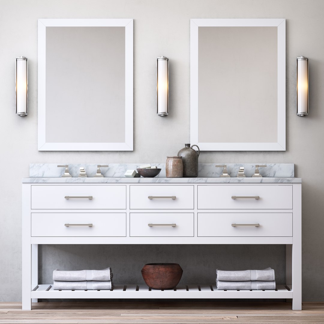 3D Hutton Double Washstand - TurboSquid 1191934