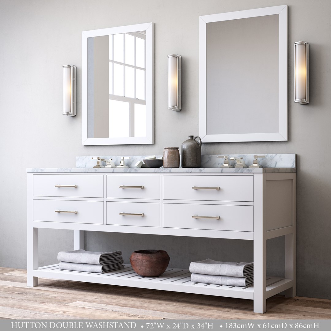 3D Hutton Double Washstand - TurboSquid 1191934