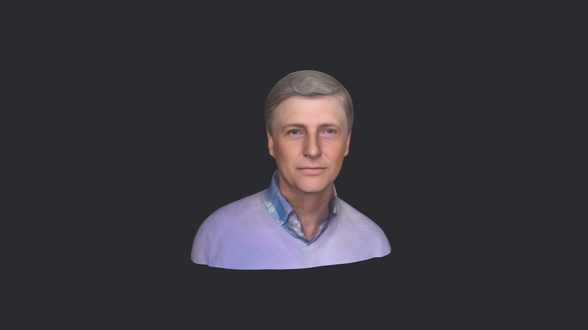3D Bill Gates- Realistic Bust Head Ready Model - TurboSquid 1820131