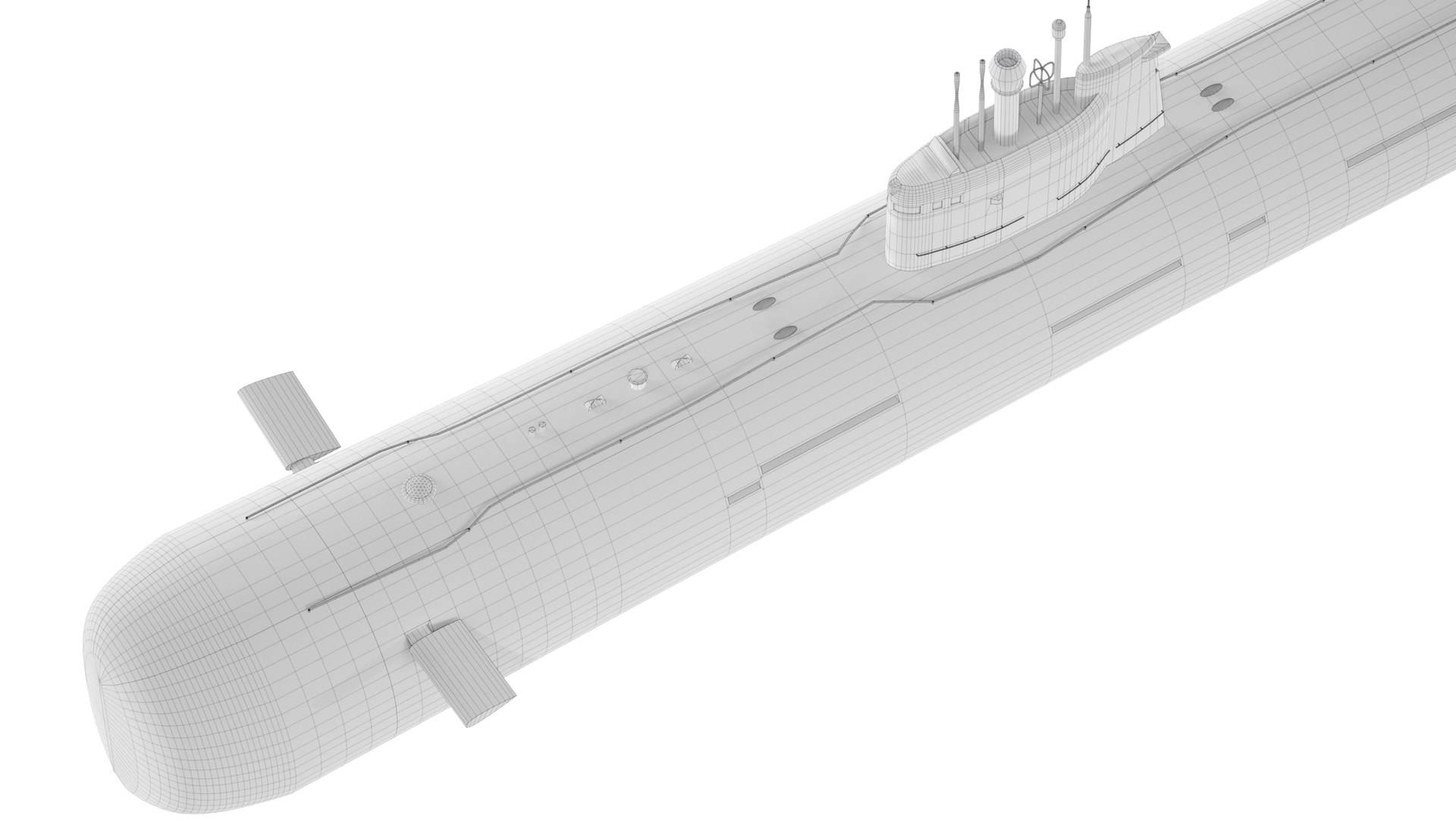 3D model B-515 Tango-Class Submarine - TurboSquid 2152019