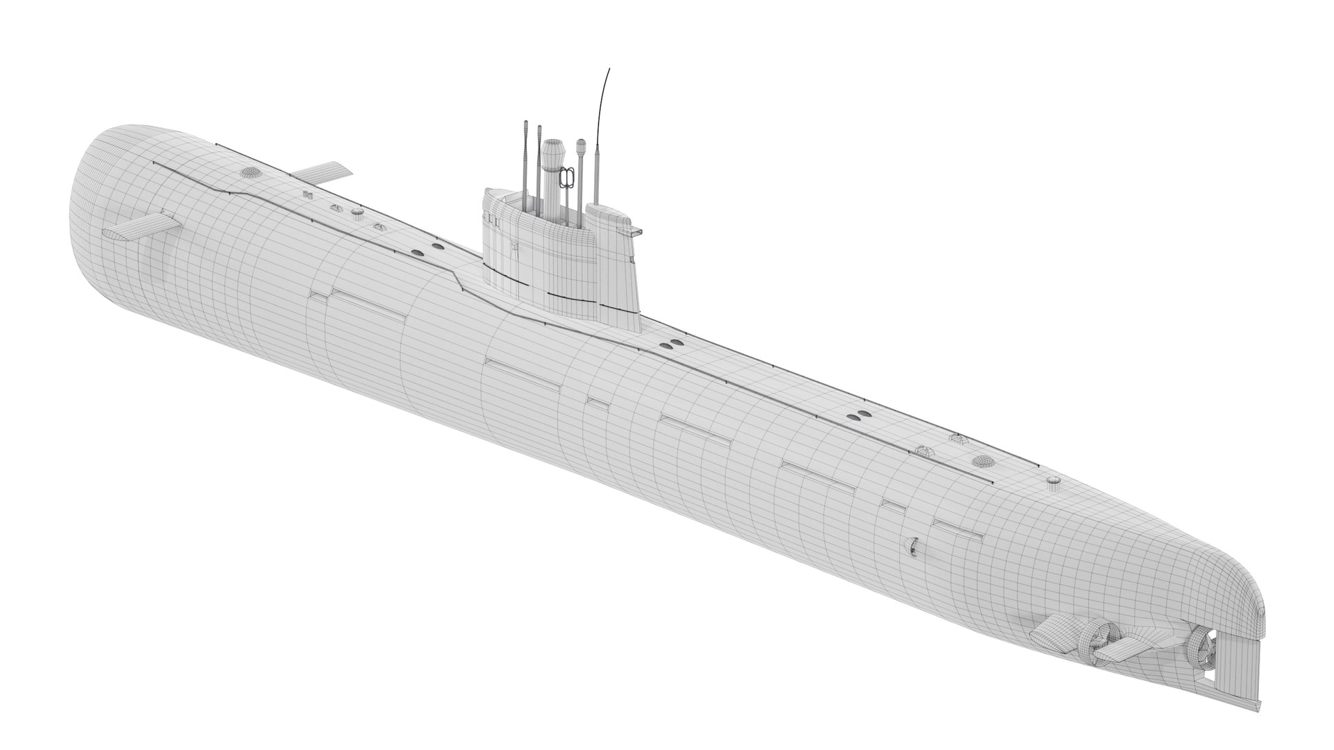 3D model B-515 Tango-Class Submarine - TurboSquid 2152019