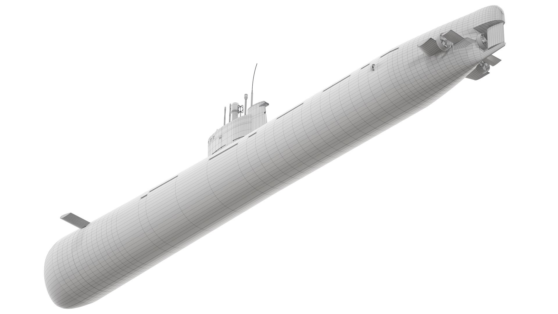 3D model B-515 Tango-Class Submarine - TurboSquid 2152019
