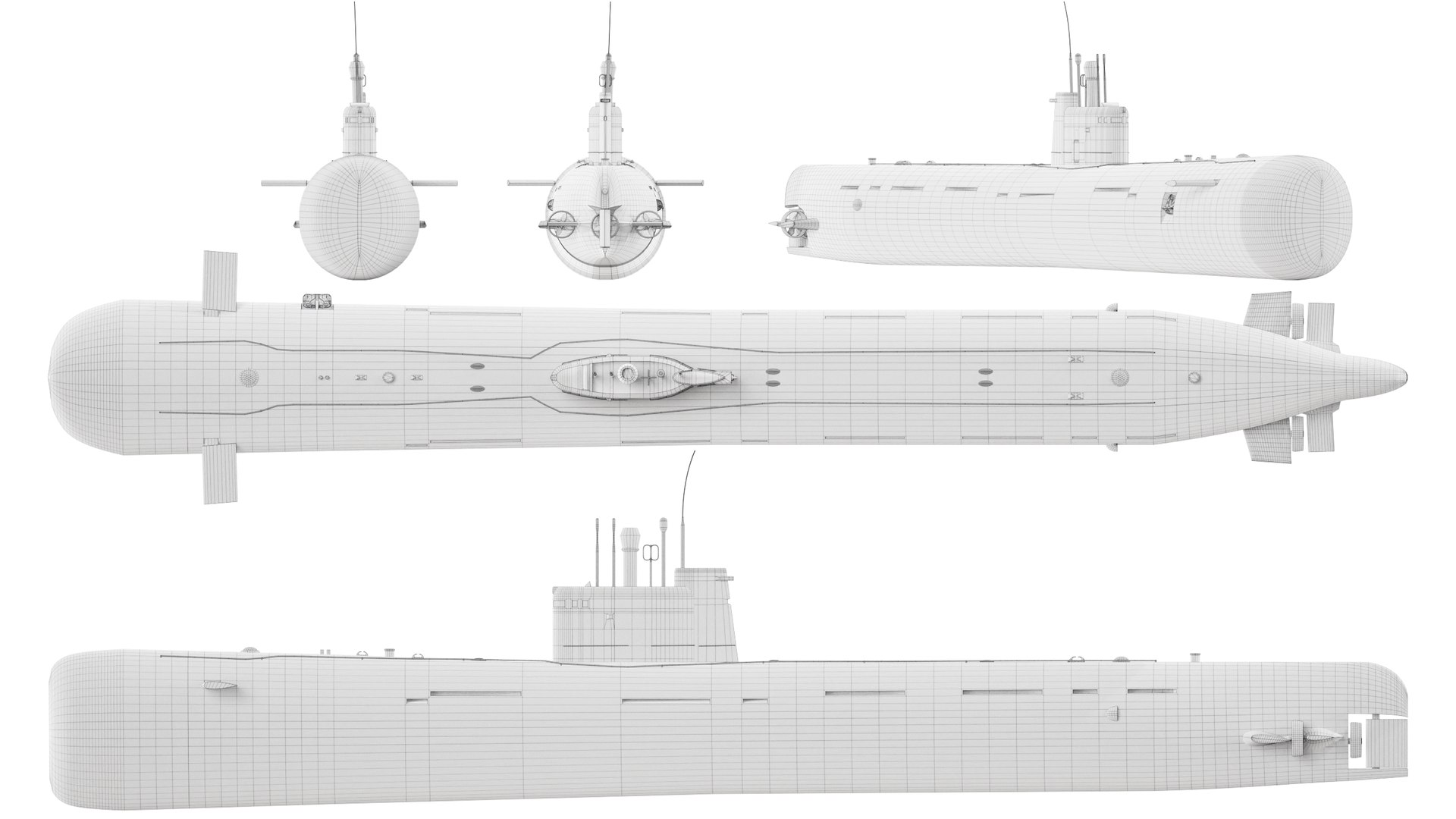 3D model B-515 Tango-Class Submarine - TurboSquid 2152019