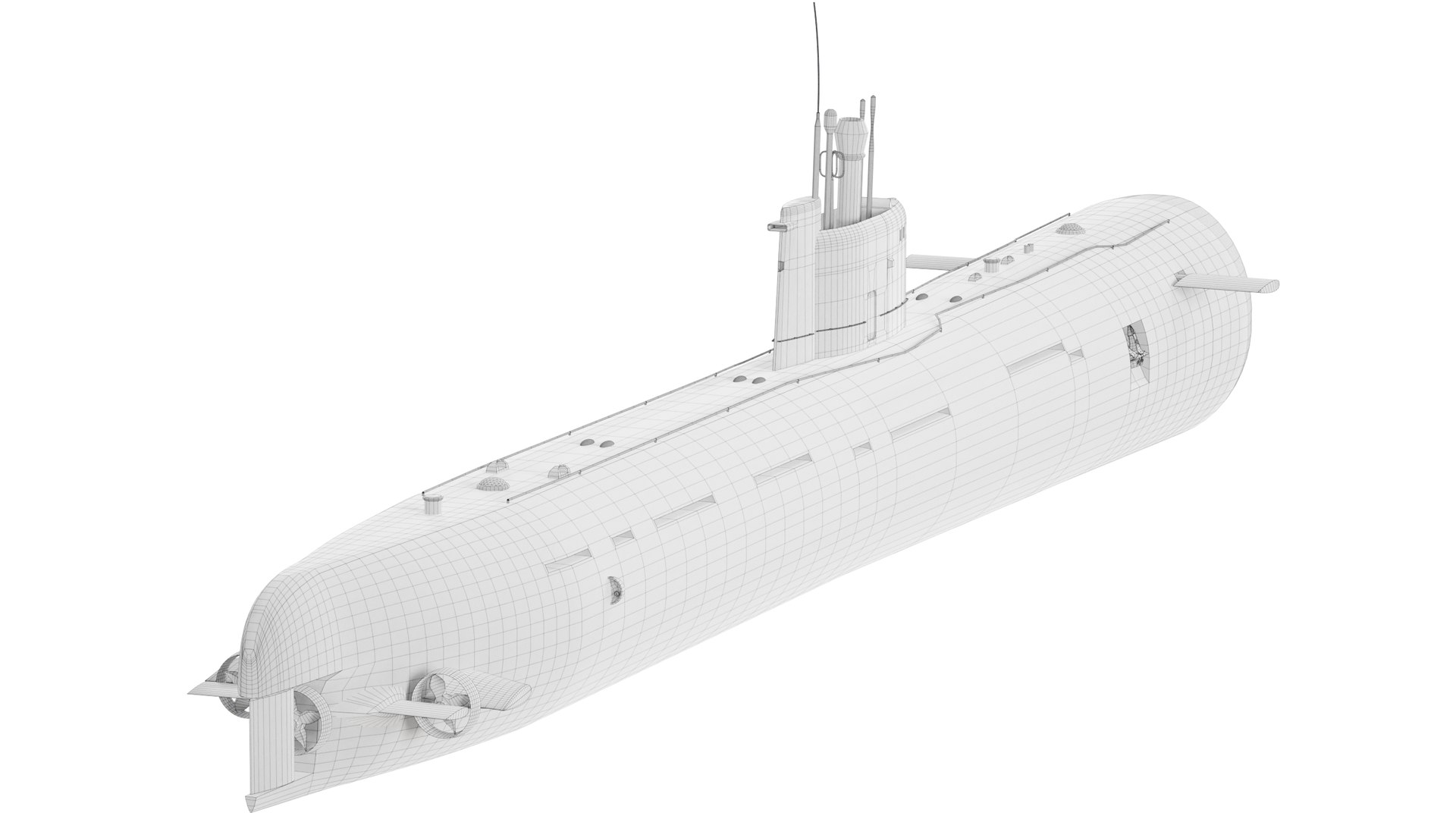 3D model B-515 Tango-Class Submarine - TurboSquid 2152019