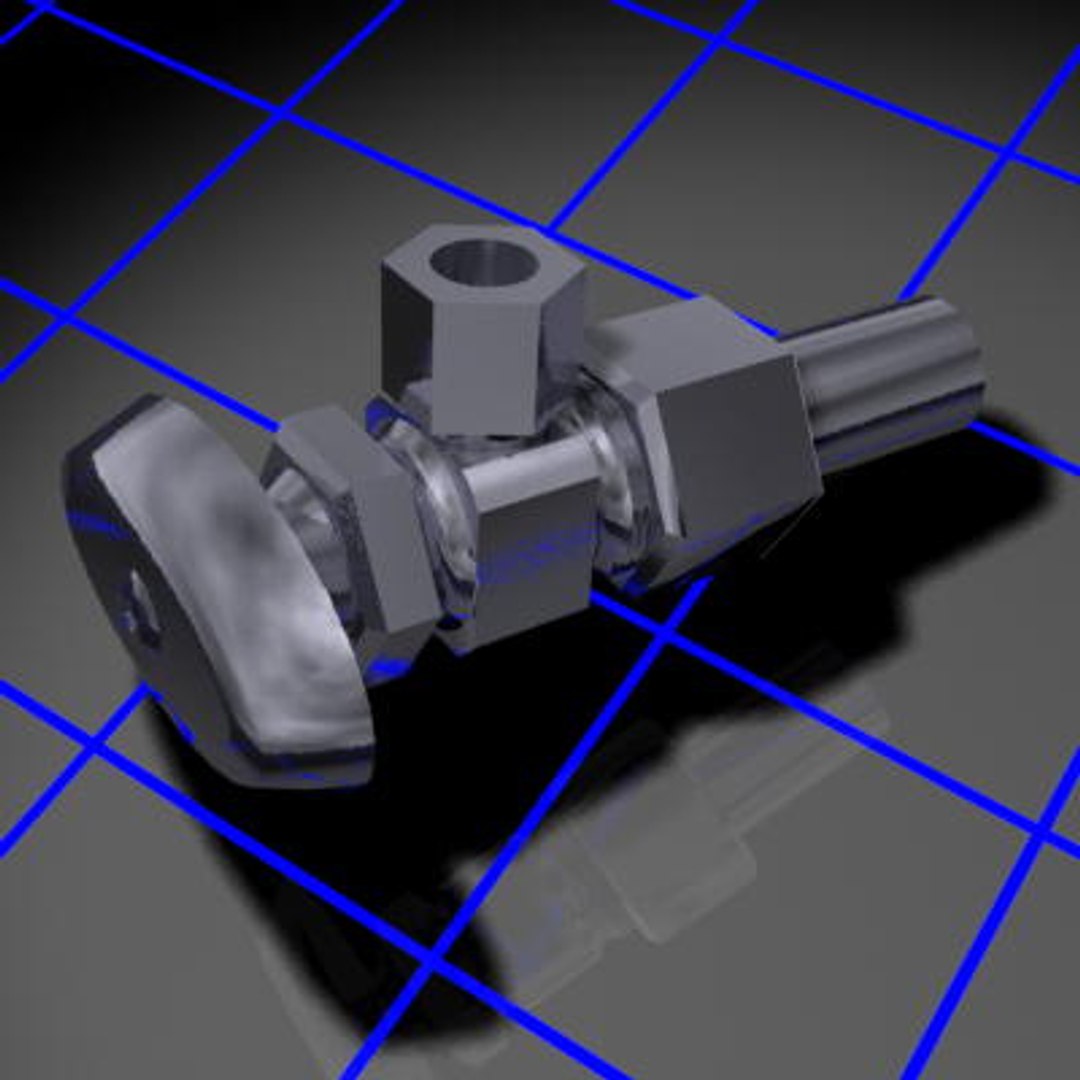 3d Model Of Water Supply Valve