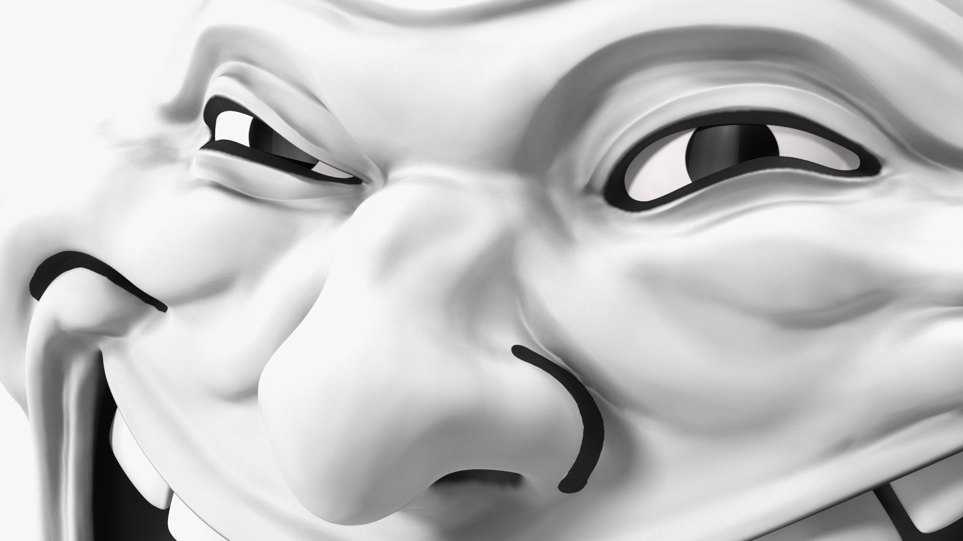 3D Trollface White - TurboSquid 1832879