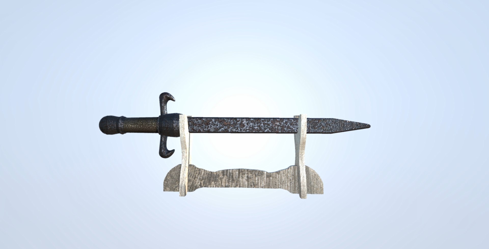 3D Rusty Sword Model - TurboSquid 1398704