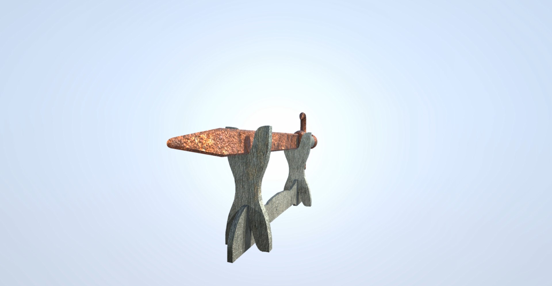 3D Rusty Sword Model - TurboSquid 1398704