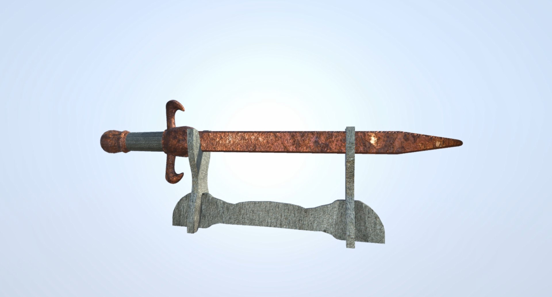 3D Rusty Sword Model - TurboSquid 1398704