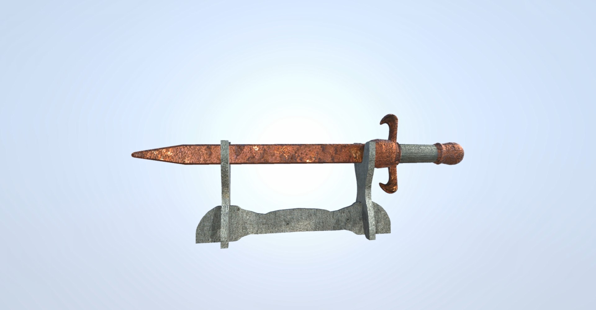 3D Rusty Sword Model - TurboSquid 1398704
