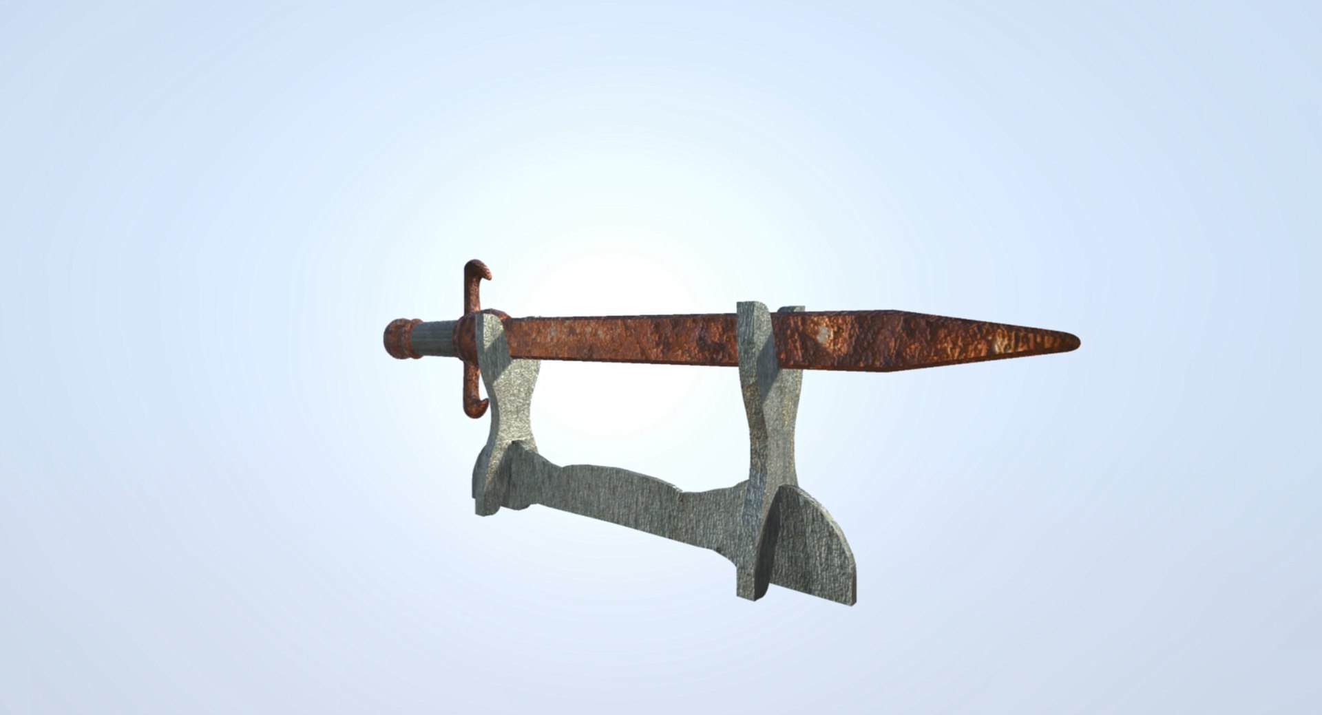 3D Rusty Sword Model - TurboSquid 1398704