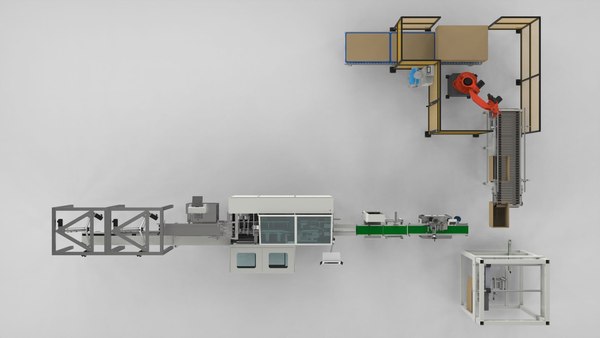 Automatic Packaging Assembly Line model - TurboSquid 1920134