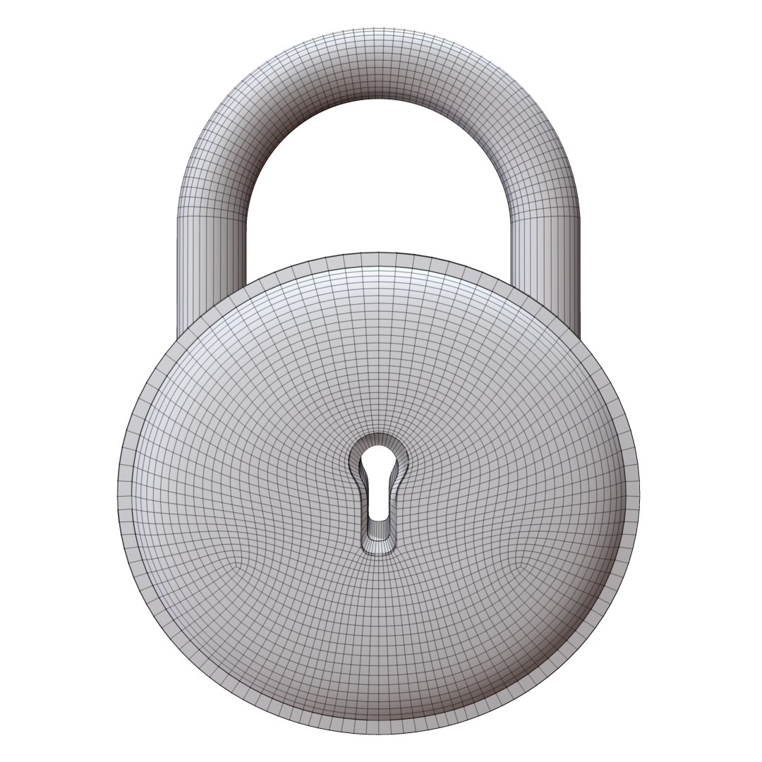 Padlock pad lock 3D model - TurboSquid 1615013